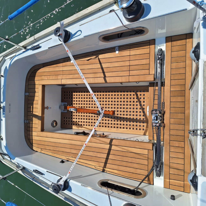 CO32 Cockpit grating in modified marine maple - Jeremy Rogers