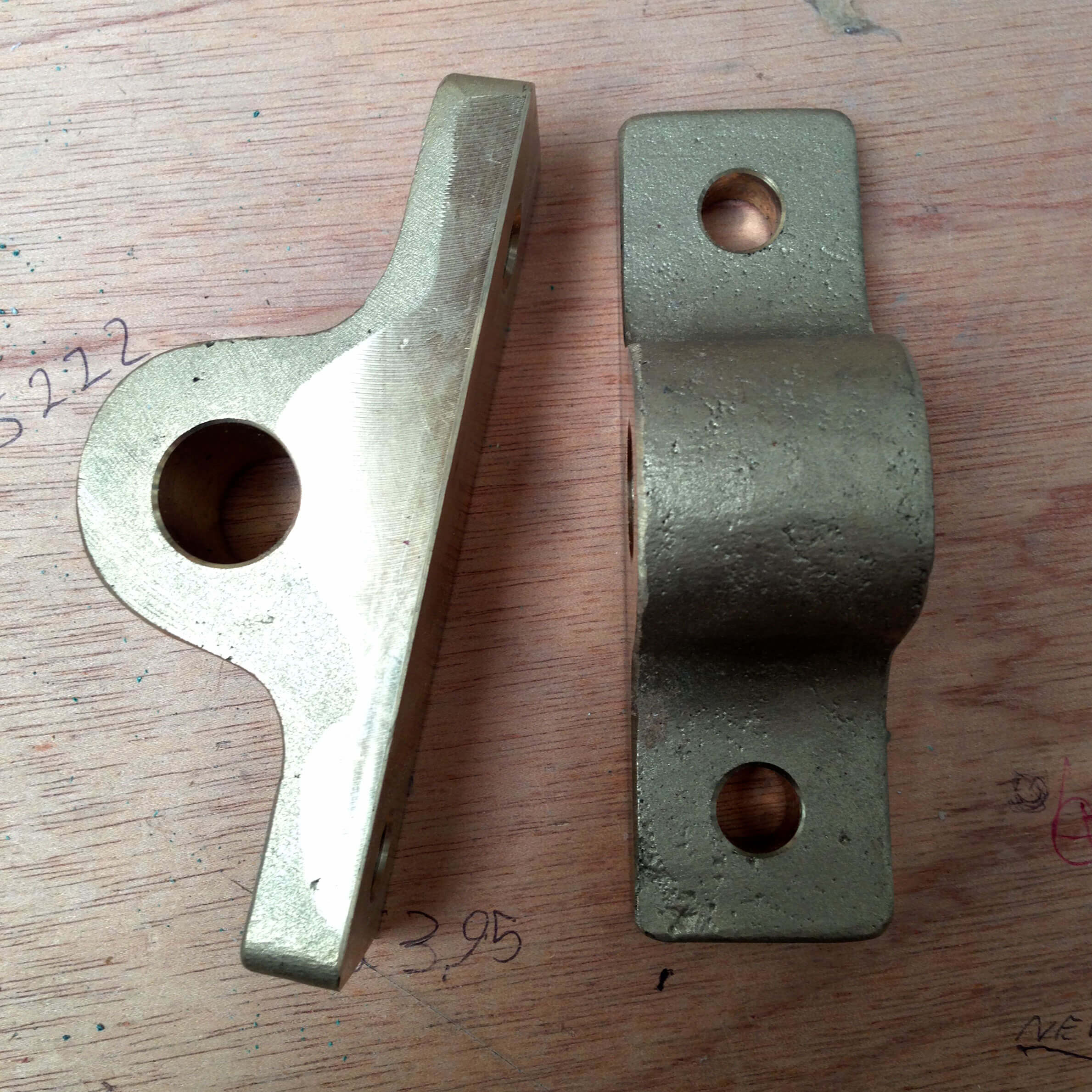 CO26 Transom fittings bronze per set - Jeremy Rogers